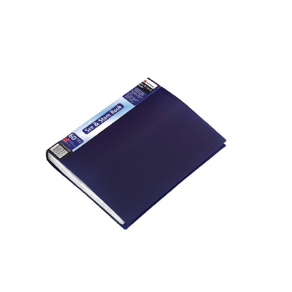 REXEL DISPLAY BOOK A4 60 PKT BLUE 10565 | GTS Direct